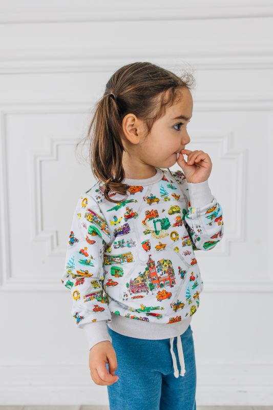 Richard Scarry's Busyworld™ Busytown Map Crewneck Sweatshirt – Wildwoven